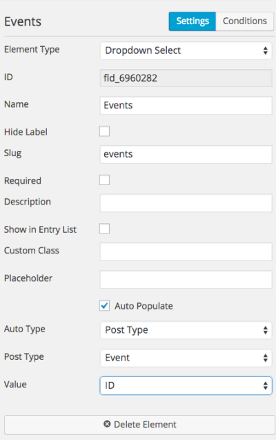 Populate a Select Field with a Custom Post Type Populate a Select Field with a Custom Post Type