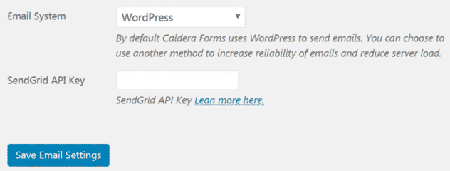 Configuring Caldera Forms Global Email Settings Wordpress Form Builder Caldera Forms