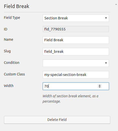 Caldera Forms Section Break Field Settings - WordPress Form Builder ... Caldera Forms Section Break Field Settings - WordPress Form Builder ...