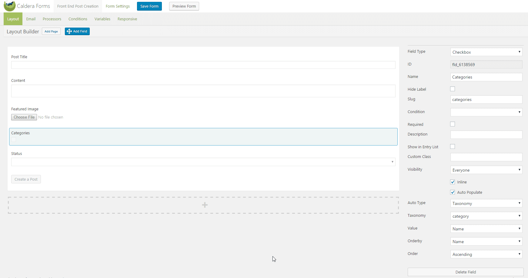 Caldera Forms Front End Post Creation (categories) - WordPress Form ... Caldera Forms Front End Post Creation (categories) - WordPress Form ...