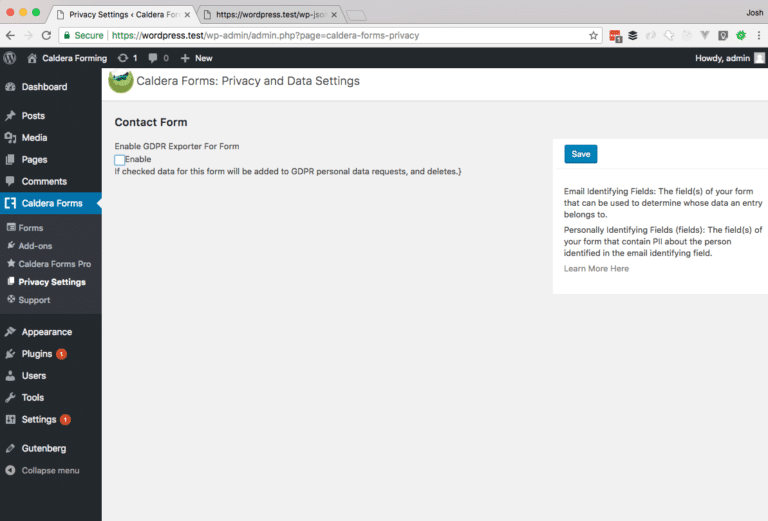 Setting Up Caldera Forms For GDPR Data Requests - WordPress Form ... Setting Up Caldera Forms For GDPR Data Requests - WordPress Form ...